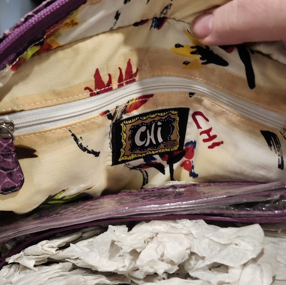 Chi | Bags | Vintage Chi Designed By Falchi Brown Snakeskin Duffle ...